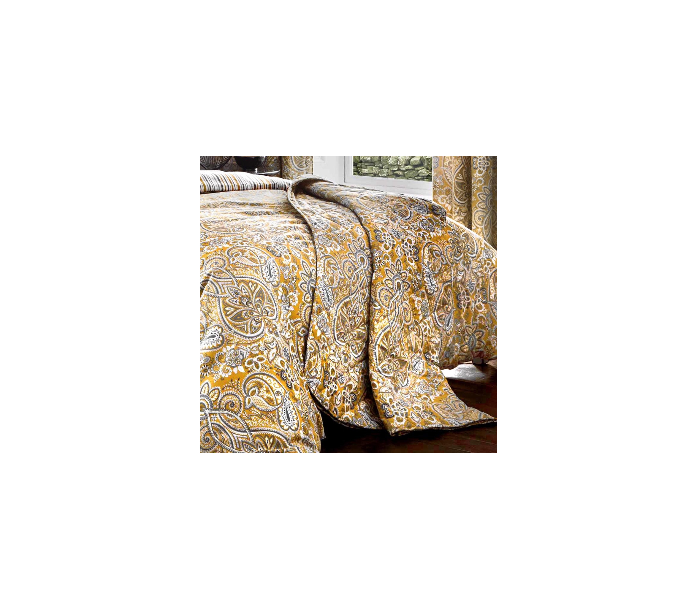 Dreams & Drapes - Maduri - Ochre Bedspread | J Rosenthal & Son